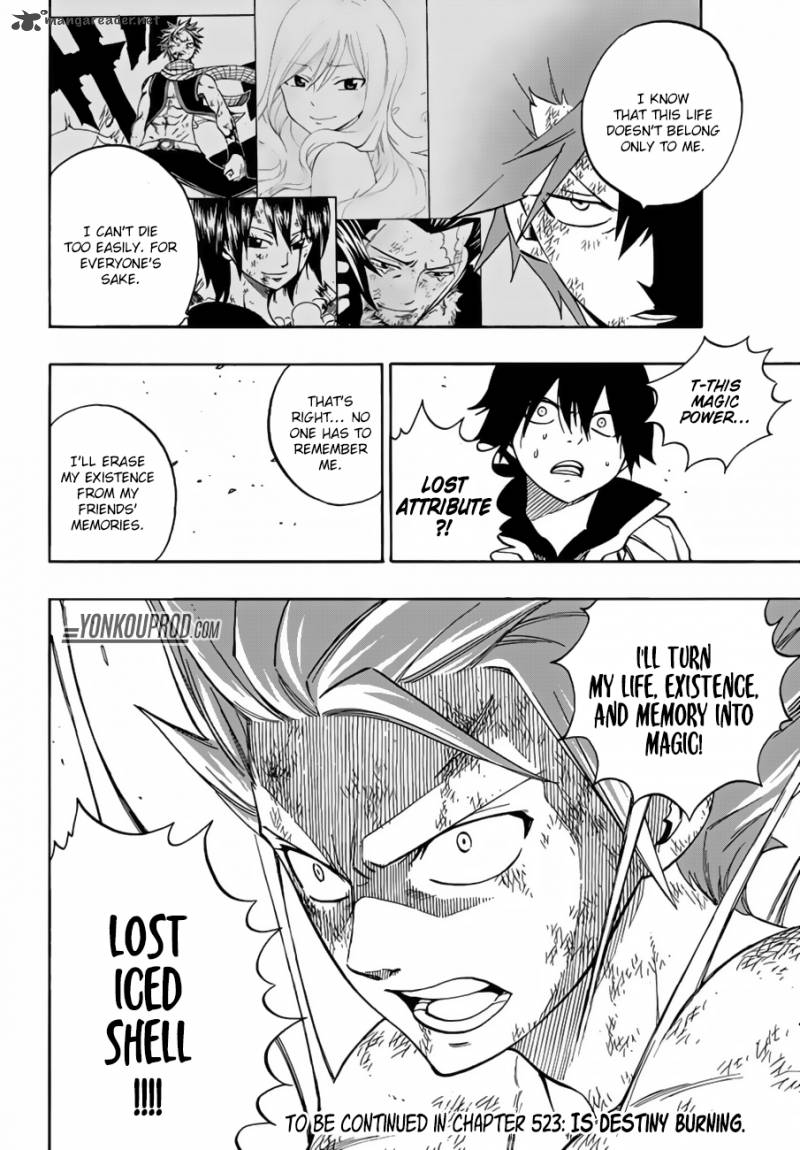 Grays Lost Iced Shell Acnologia Appears Fairy Tail 522 523 MS] Fairy